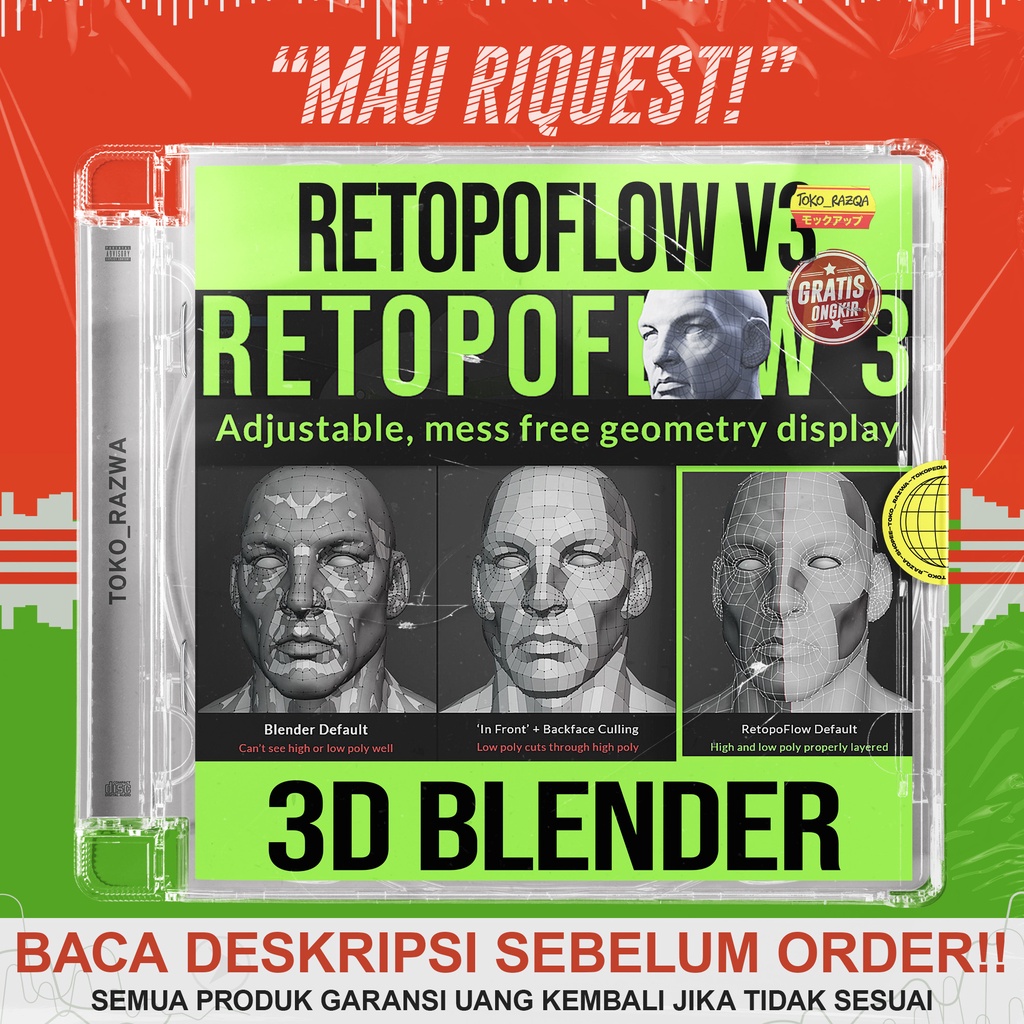 Jual 3D Blender - RetopoFlow - 130624 | Shopee Indonesia