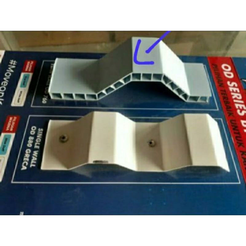 Jual Atap UPVC Dr Shield double layer OD760/meter/Dr Shield Twin Wall ...