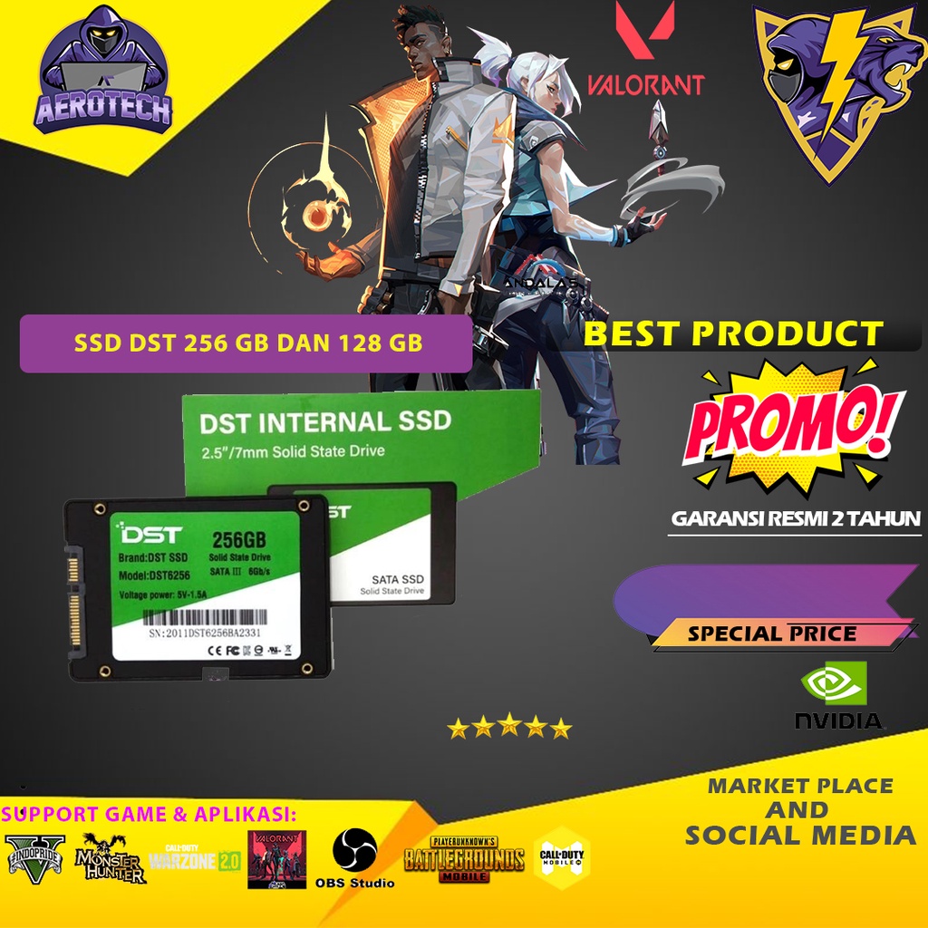 Jual SSD DST 256 GB DAN SSD 128 GB SATA JOS GANDOS TERMURAH | Shopee ...