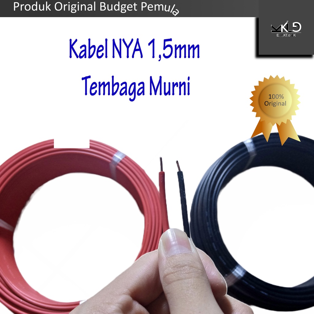 Jual Kabel Listrik Tembaga Murni Meteran 3x0.75 2x0.5 1x1.5 1x0.75 2x0 ...