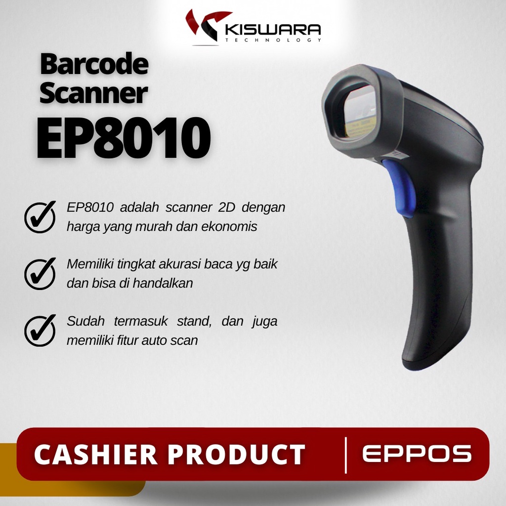 Jual Scanner Barcode EPPOS 1D/2D EP8010 | Shopee Indonesia