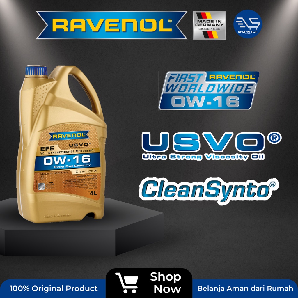 Jual OLI RAVENOL EFE 0W-16 (1 Liter) - Oli 0W - 16 PERTAMA di DUNIA ...
