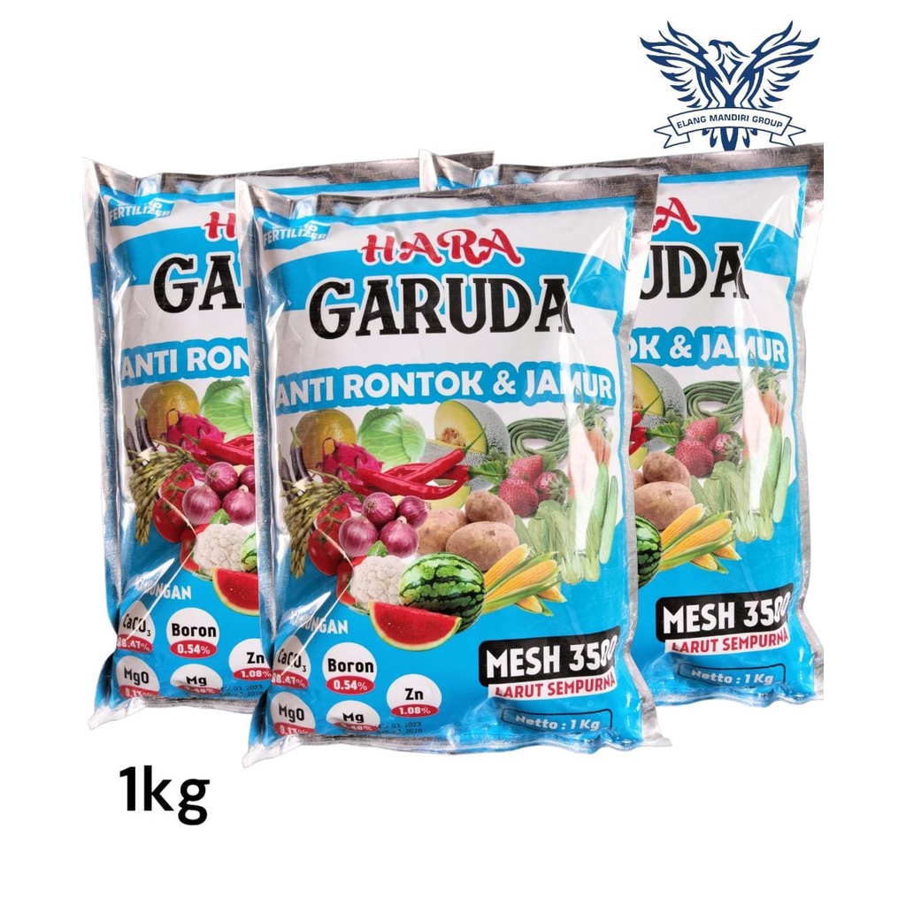 Jual Pupuk Kalsium boron HARA GARUDA 1kg Mesh 3500 Lebih Lembut dan ...