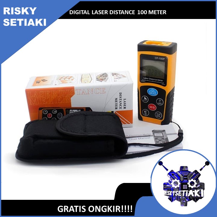 Jual DIGITAL LASER DISTANCE 100 METER ALAT UKUR JARAK METERAN CP-100 CP ...