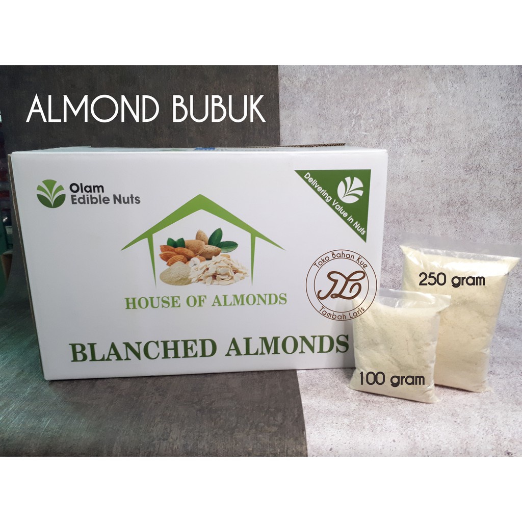 Jual KACANG ALMOND SLICE/OLAM ALMOND SLICE REPACK 250 GR | Shopee Indonesia