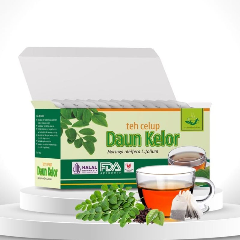 Jual TEH DAUN KELOR - Teh Herbal Daun Kelor isi 20bag Teh Celup Daun Kelor Mengobati Nyeri Sendi ...