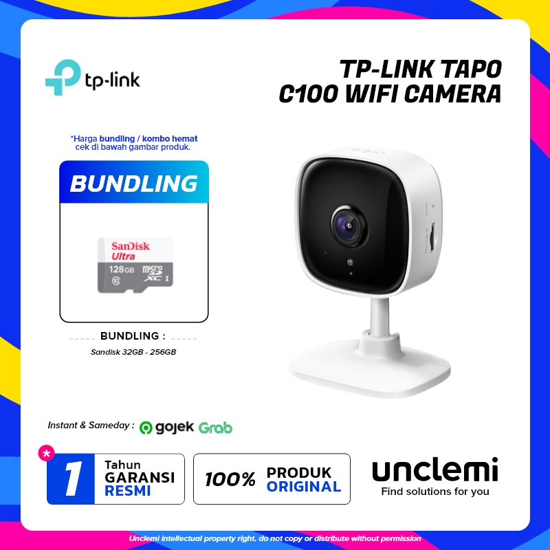 Jual TP-LINK Tapo C100 Home Security Wi-Fi Camera IP camera | Shopee Indonesia