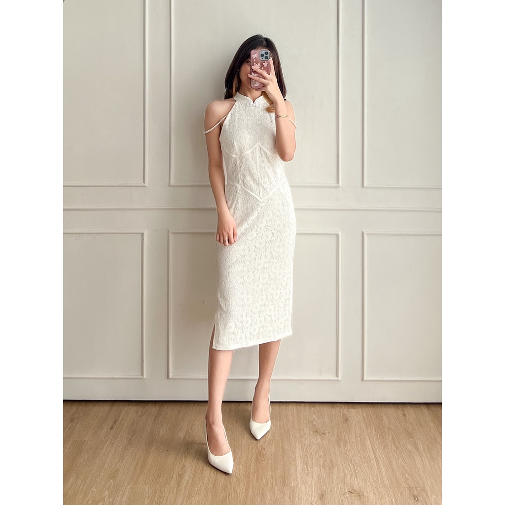 Jual DOLLA - Xue Cheongsam Dress / Mandarin Colar Dress | Shopee Indonesia