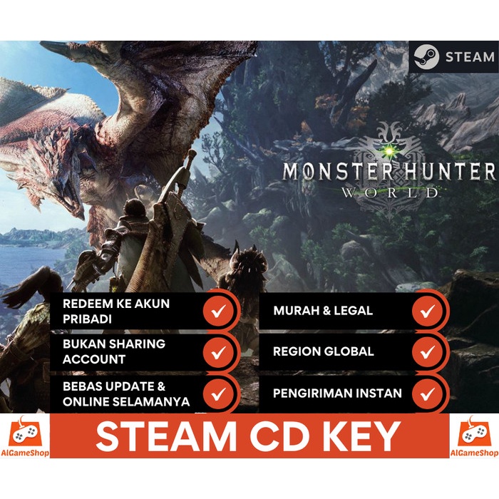 Jual Monster Hunter World Original PC Game Steam | Shopee Indonesia