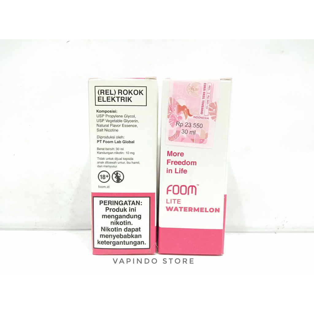 Jual FOOM SALT LITE WATERMELON 30ML NIC 10MG SALTNIC BY FOOM LAB ...