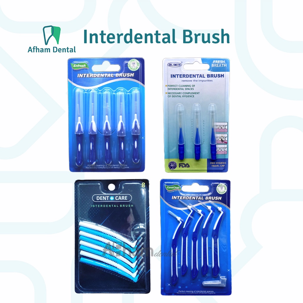 Jual SIKAT GIGI ORTHO BEHEL INTERDENTAL BRUSH ISI 5 AFHAM DENTAL ...