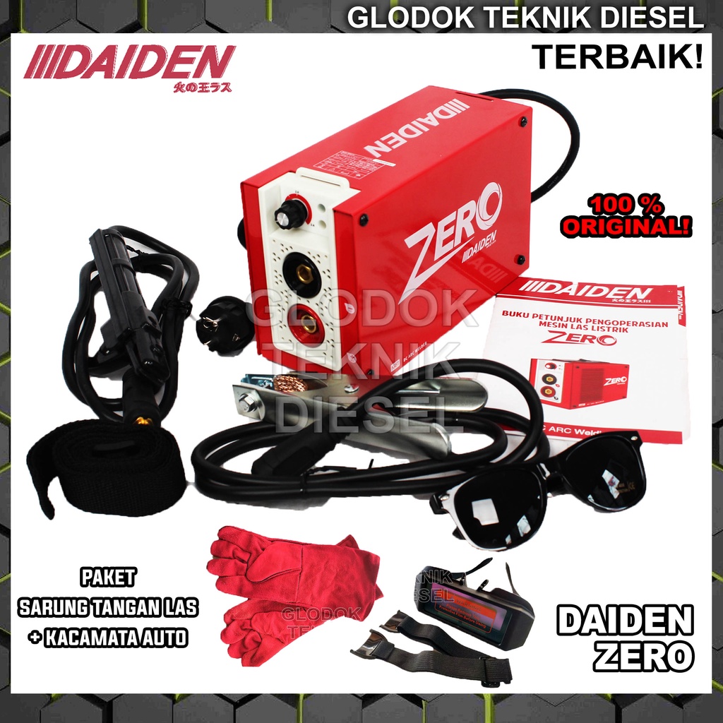 Jual DAIDEN Welding Machine ZERO 120 A 450 - 900 Watt TRAFO LAS MESIN LAS PORTABLE | Shopee ...