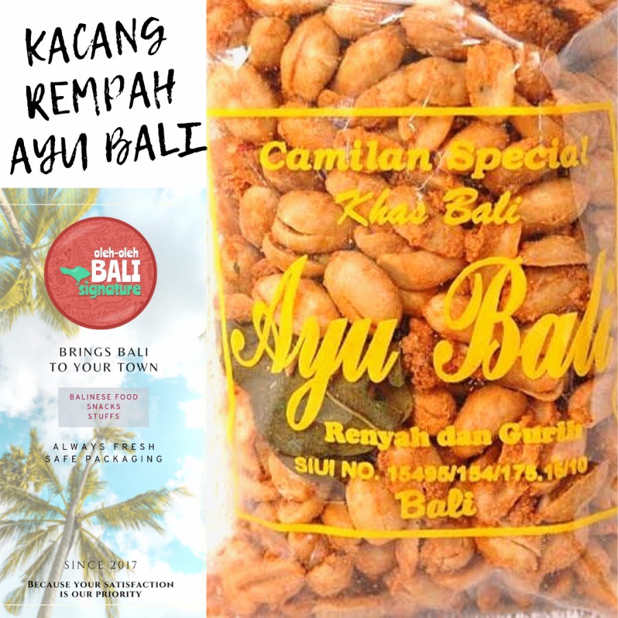 Jual Kacang Bumbu Ayu Bali 600gr (Special Daun Jeruk) | Shopee Indonesia