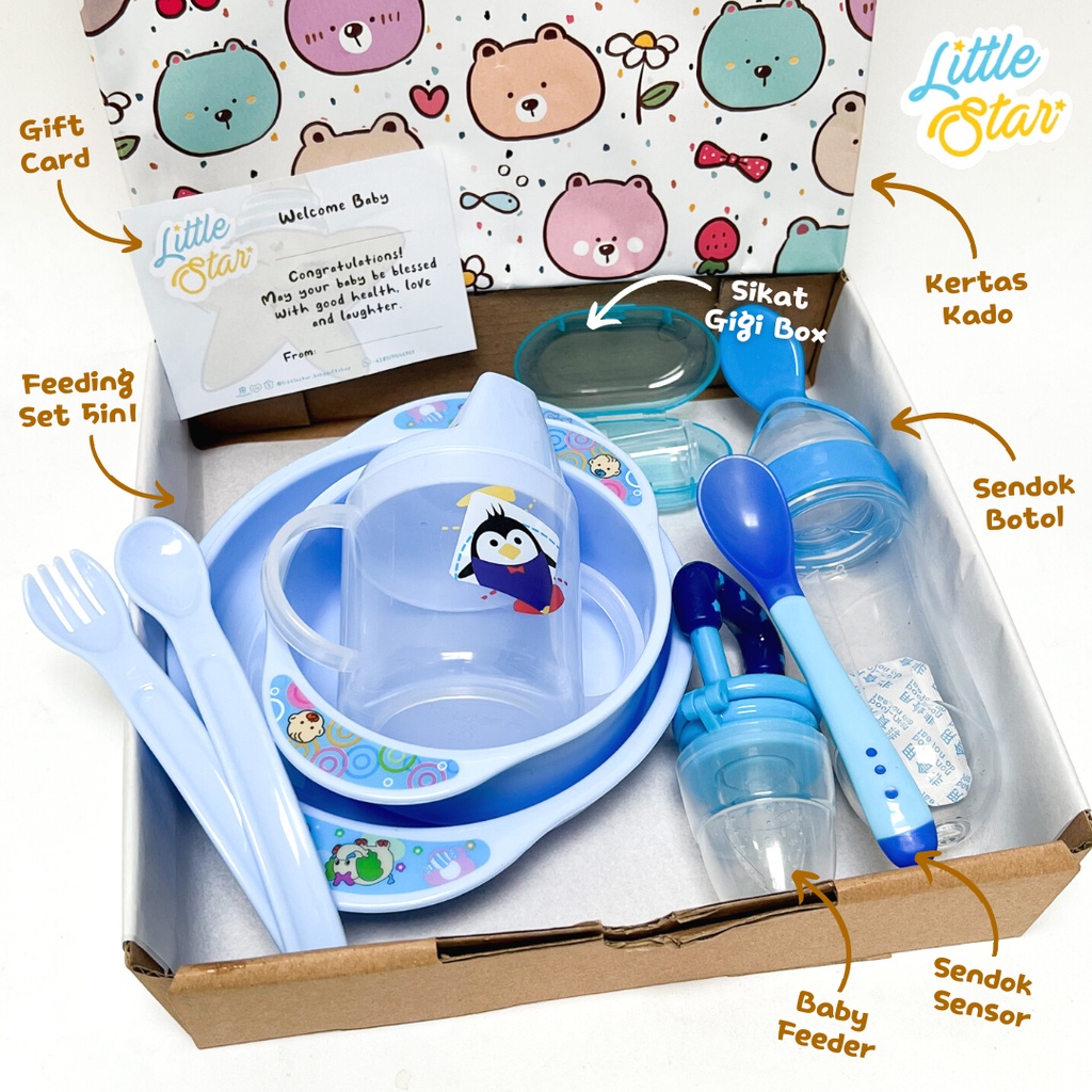 Jual Hampers Baby Gift Box Feeding Set Paket Perlengkapan Makan Mpasi ...
