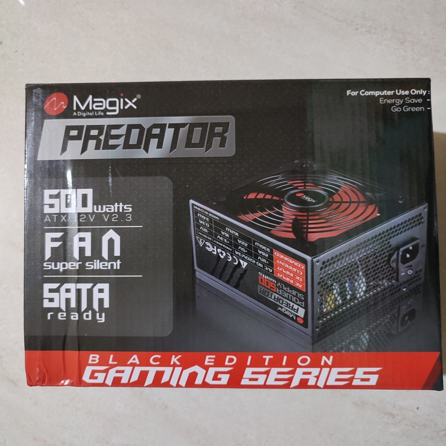 Jual Power supply PSU Magic Predator 500Watt | Shopee Indonesia
