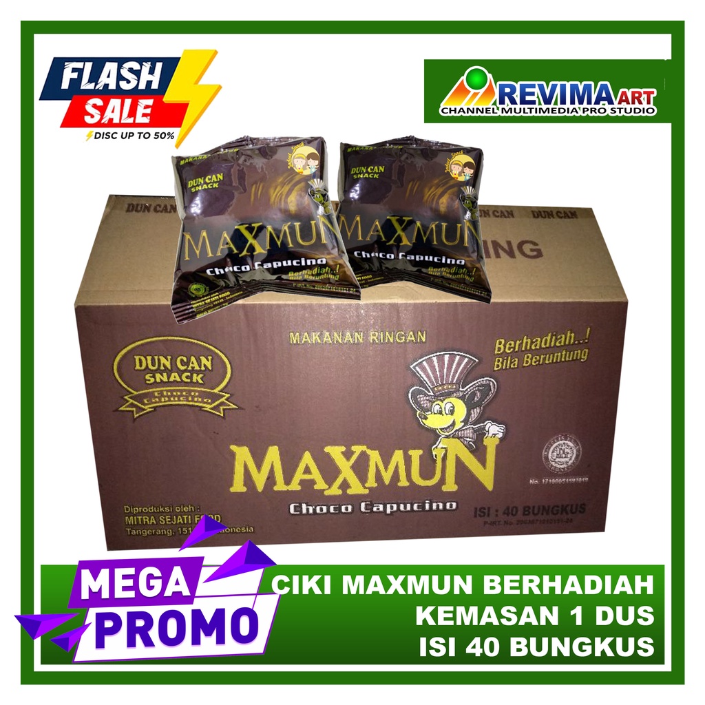 Jual Snack Ciki MAXMUN Berhadiah Kemasan 1 Dus isi 40 bungkus | Shopee ...