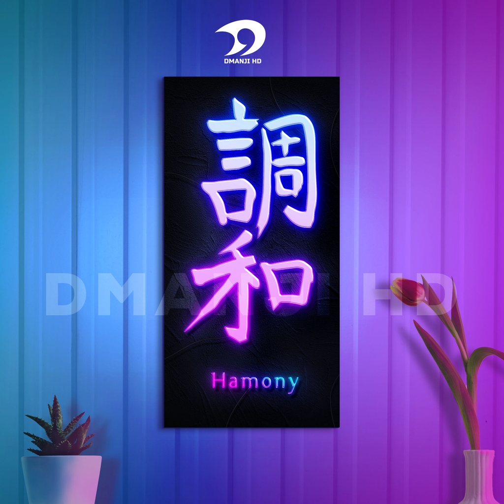 Jual HIASAN DINDING WALLDECOR KANJI JEPANG NEON CYBERPUNK / HIASAN KAMAR CEWEK AESTHETIC ...