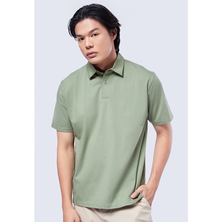 Jual Executive Short Sleeve Polo Shirt with Button Mint | Shopee Indonesia