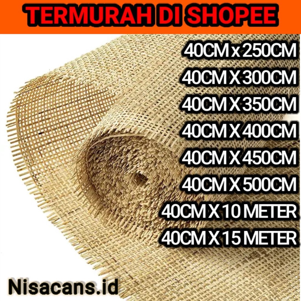 Jual ROTAN - ANYAMAN ROTAN LEMBARAN SQUARE/ROTAN WEBBING MOTIF KOTAK ...