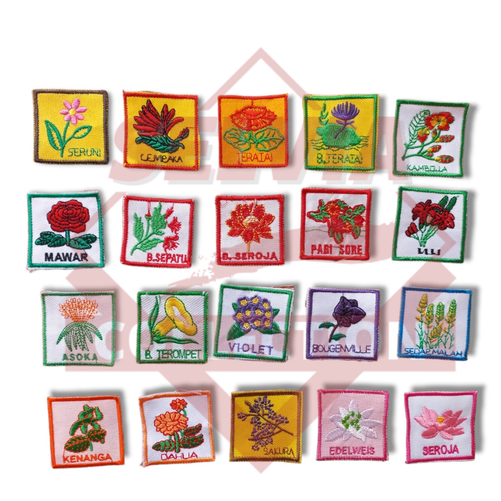 Jual Regu Pramuka Bunga Putri Bordir (Part 1) | Shopee Indonesia