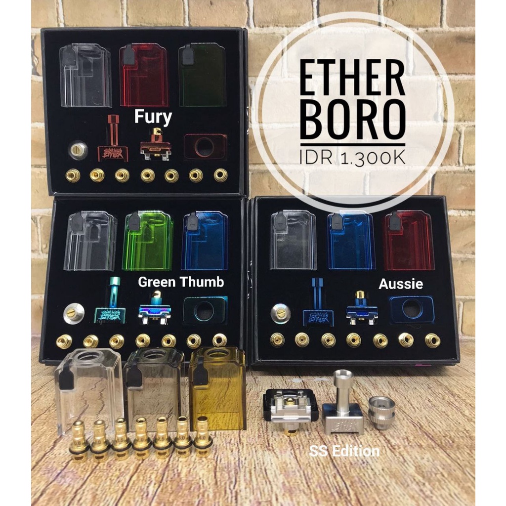 Jual Ether Boro RBA Bridge By Suicide Mods X Vaping Bogan | Shopee ...
