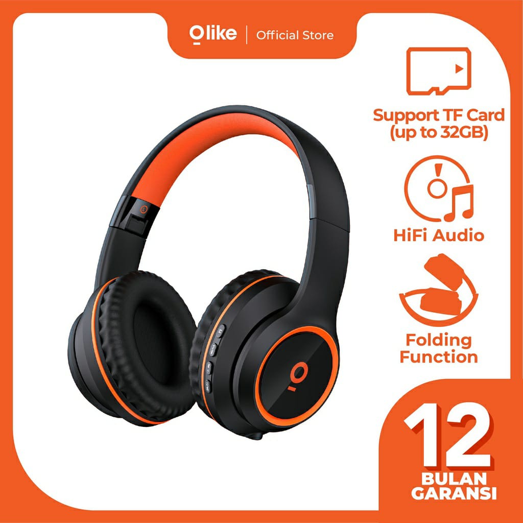 Jual OLIKE Gaming Wireless Headset H1 On-ear With Mic Purebass ...