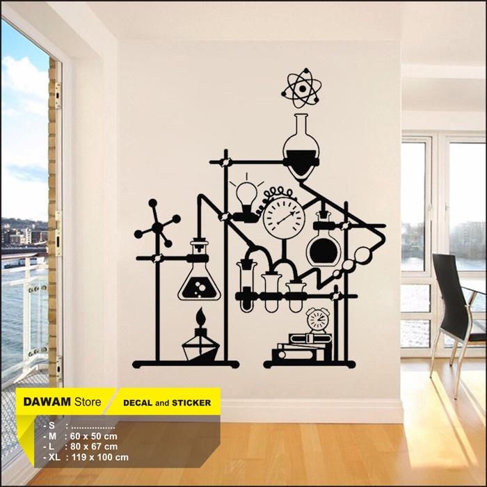 Jual Wall Sticker Custom Sticker Dinding Tembok Kantor Kimia | Shopee ...