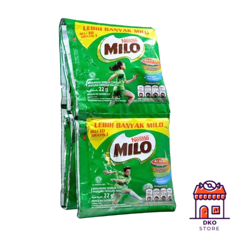 Jual NESTLE MILO ActiveGo Susu Bubuk - 1 Renceng isi 11 Pcs - Minuman ...