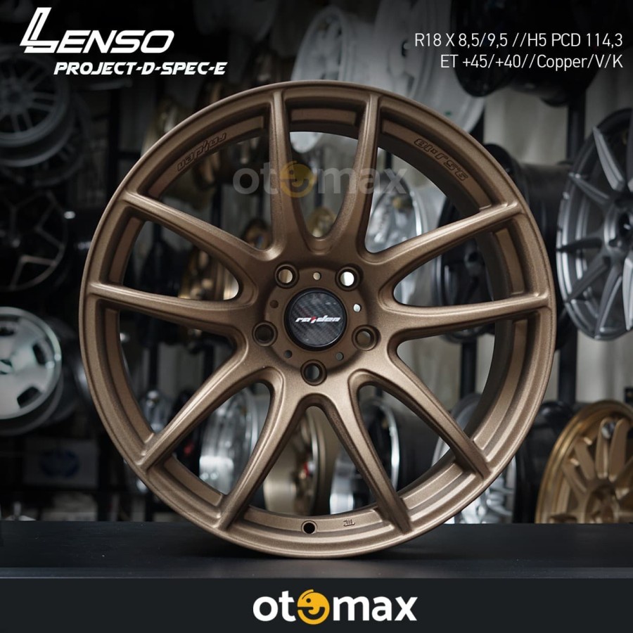 Jual Velg Mobil Lenso Project D Spec-E Ring 18 Bronze | Shopee Indonesia