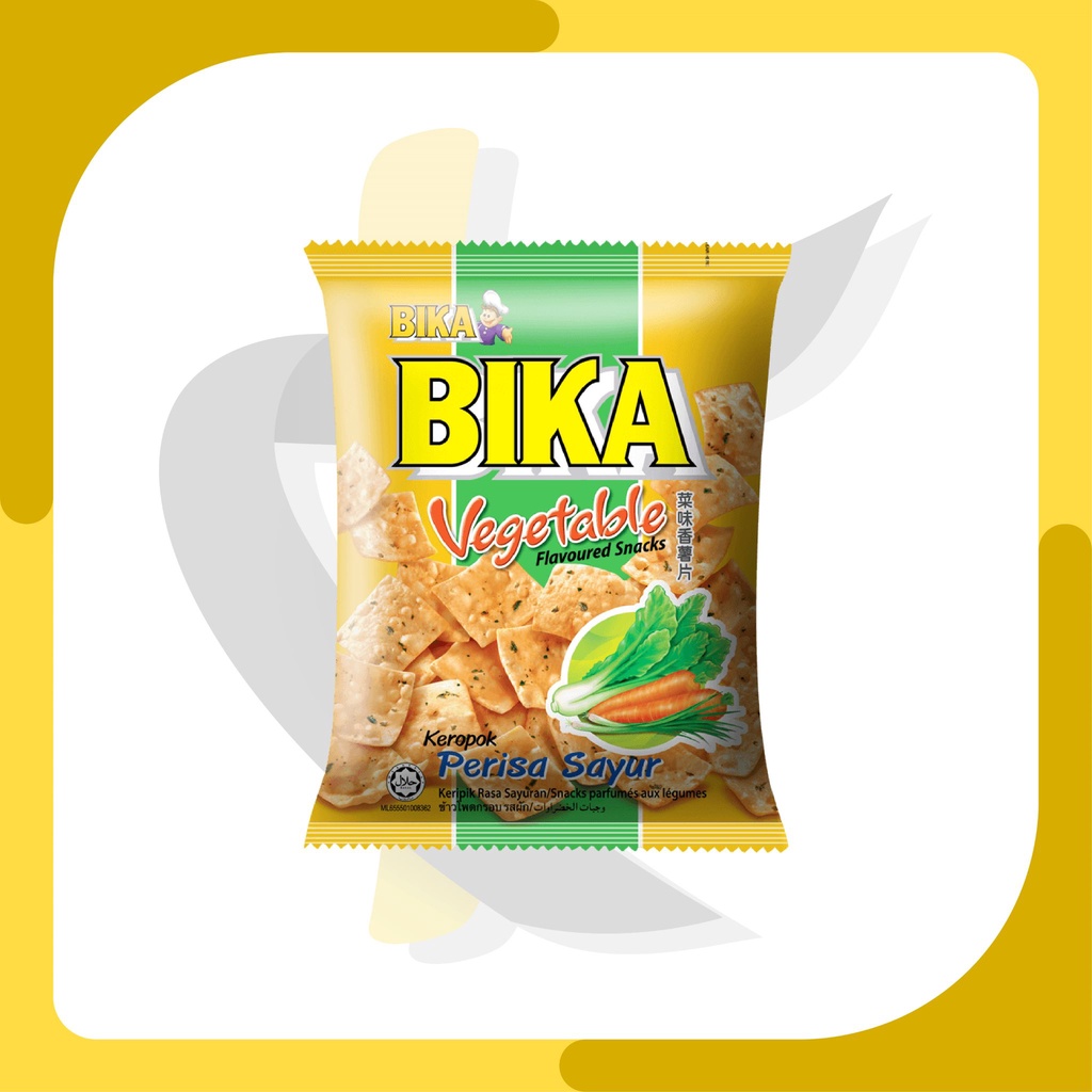 Jual Snack Import Malaysia | BIKA Crackers Varian Vegetable / Sayur ...