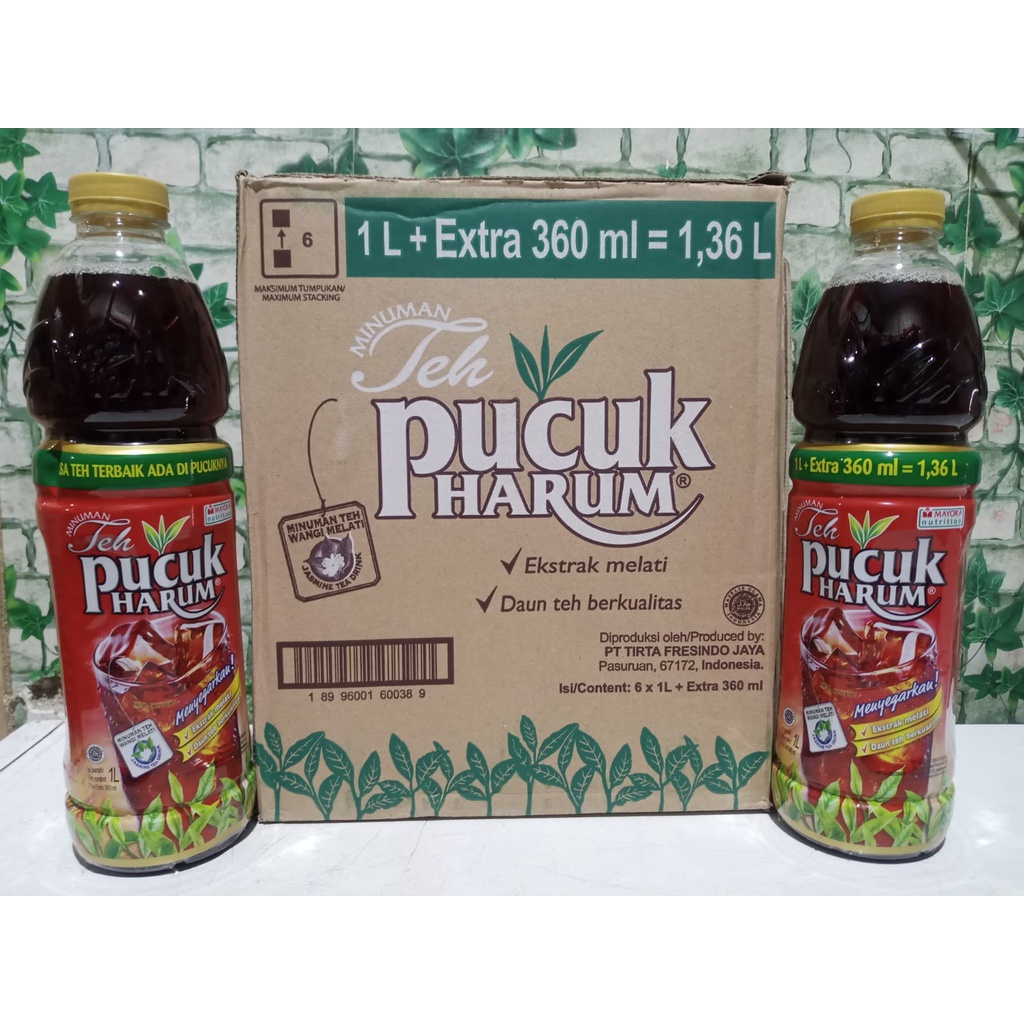 Jual [ DUSSAN ] Teh Pucuk 1 Liter Extra 360ml | Shopee Indonesia