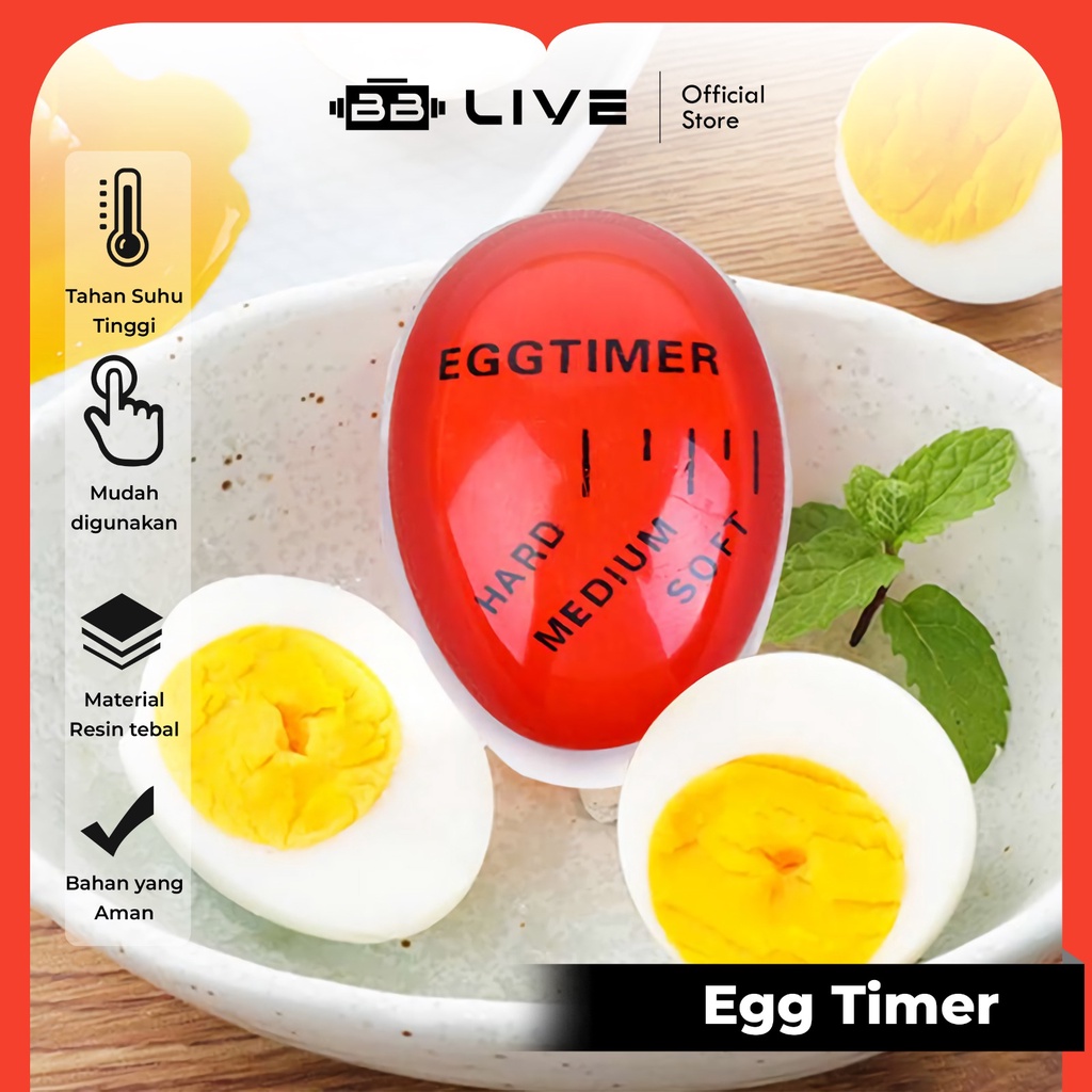 Jual BB LIVE Pengukur Suhu Telur Rebus Kitchen Mini / EGG TIMER Perfect ...
