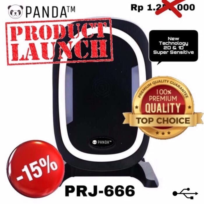 Jual Scanner 2D Panda Prj-666 Efaktur Omni Barcode Scanner (Qr Code ...