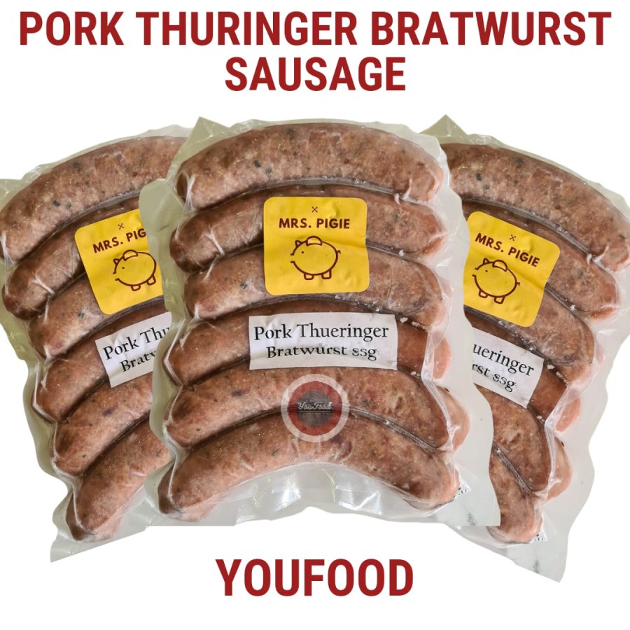 Jual Sosis Babi Thuringer - PORK THURINGER BRATWURST SAUSAGE - 500gr ...