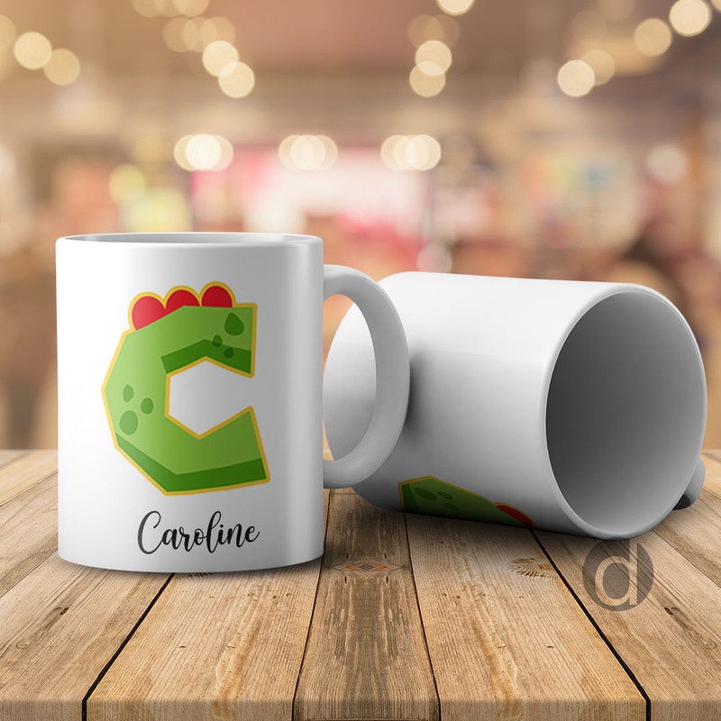 Jual Mug Gelas Inisial Huruf Abjad Lucu Custom nama | Shopee Indonesia