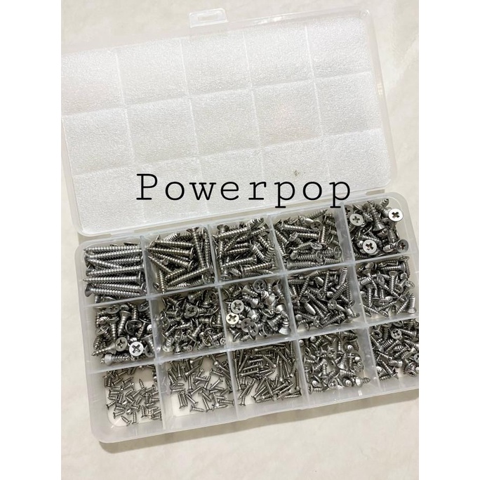 Jual Skrup kayu triplex flat head self tapping screw m2 m3 m4 kepala ...