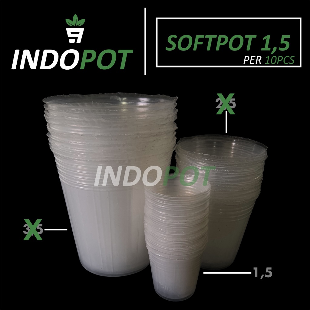 Jual (10Pcs) Polypot Anggrek Seedling 1,5 inch Pot Anggrek Softpot ...