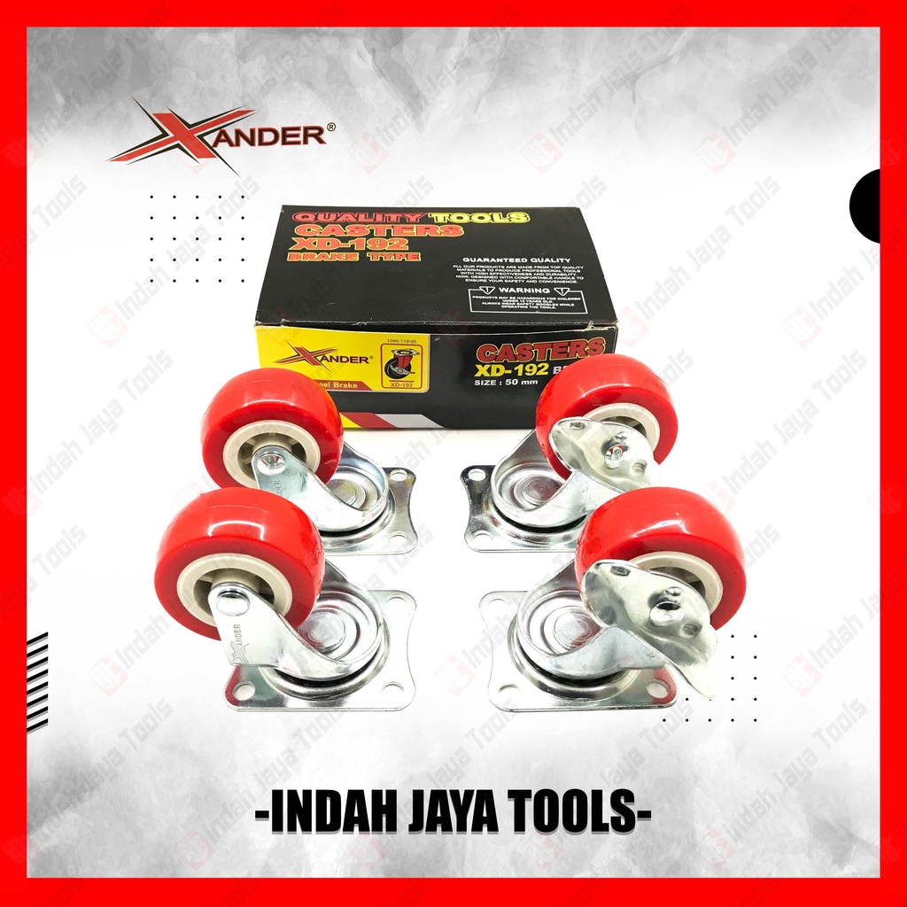 Jual XANDER Roda Caster 2 Inch Trolley Lemari Troli Etalase PVC PU ...
