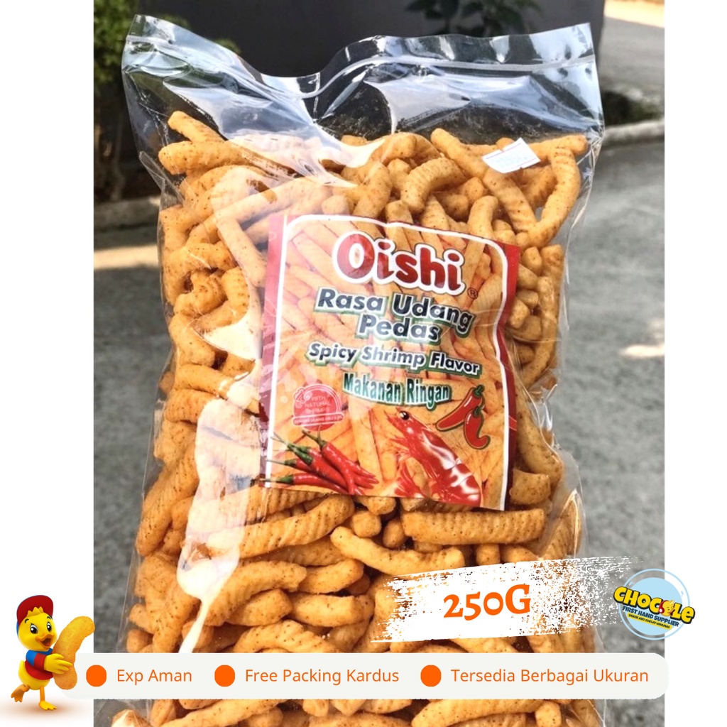 Jual PROMO 8.8 OISHI UDANG PEDAS 250G || PUSAT GROSIR SNACK DAN COKLAT ...