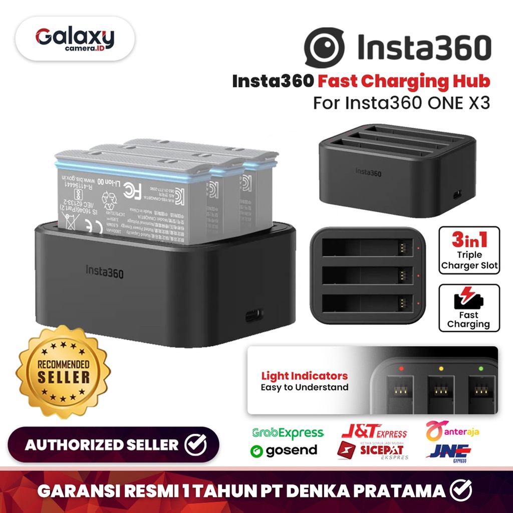 Jual Insta360 ONE X3 Fast Charging Hub Insta 360 X 3 Charger Hub ...