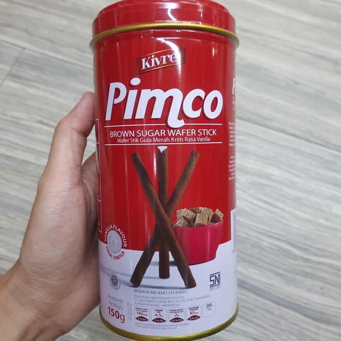 Jual PIMCO Brown Sugar Wafer Stick Vanilla Pack 150gr | Shopee Indonesia