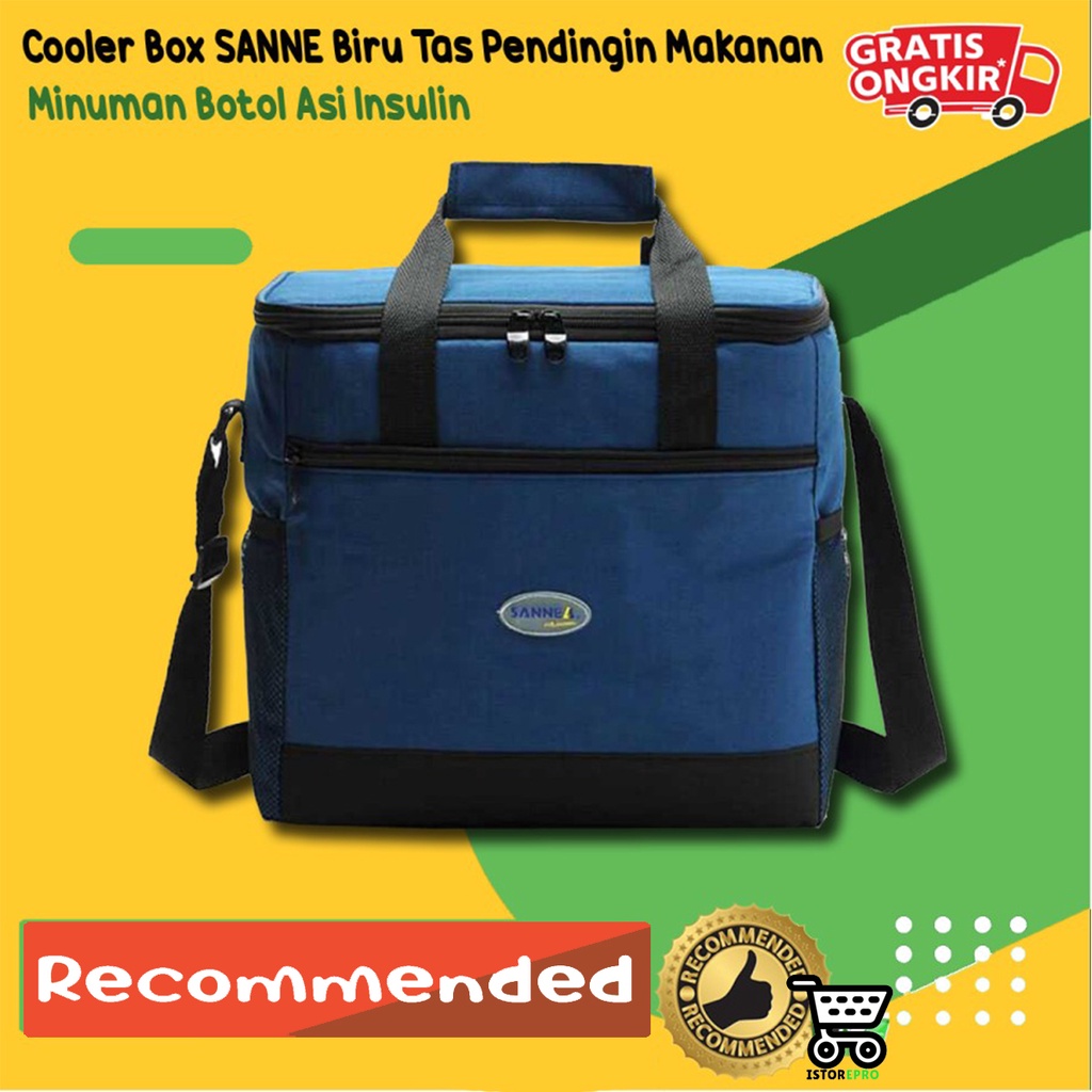 Jual Cooler Box SANNE Biru Tas Pendingin Makanan Minuman Botol Asi ...