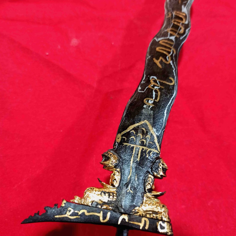 Jual Pusaka Omyang Jimbe Keris Luk 13 Kinatah Aksara Jawa Koleksi ...