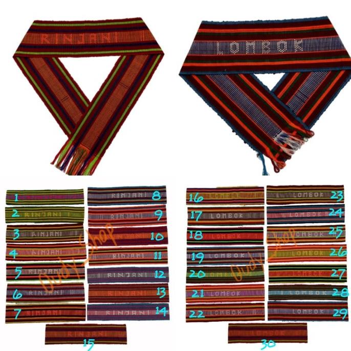 Jual Syal Kain Tenun Etnik Lombok Rinjani Ikat Kepala Pendaki Gunung ...