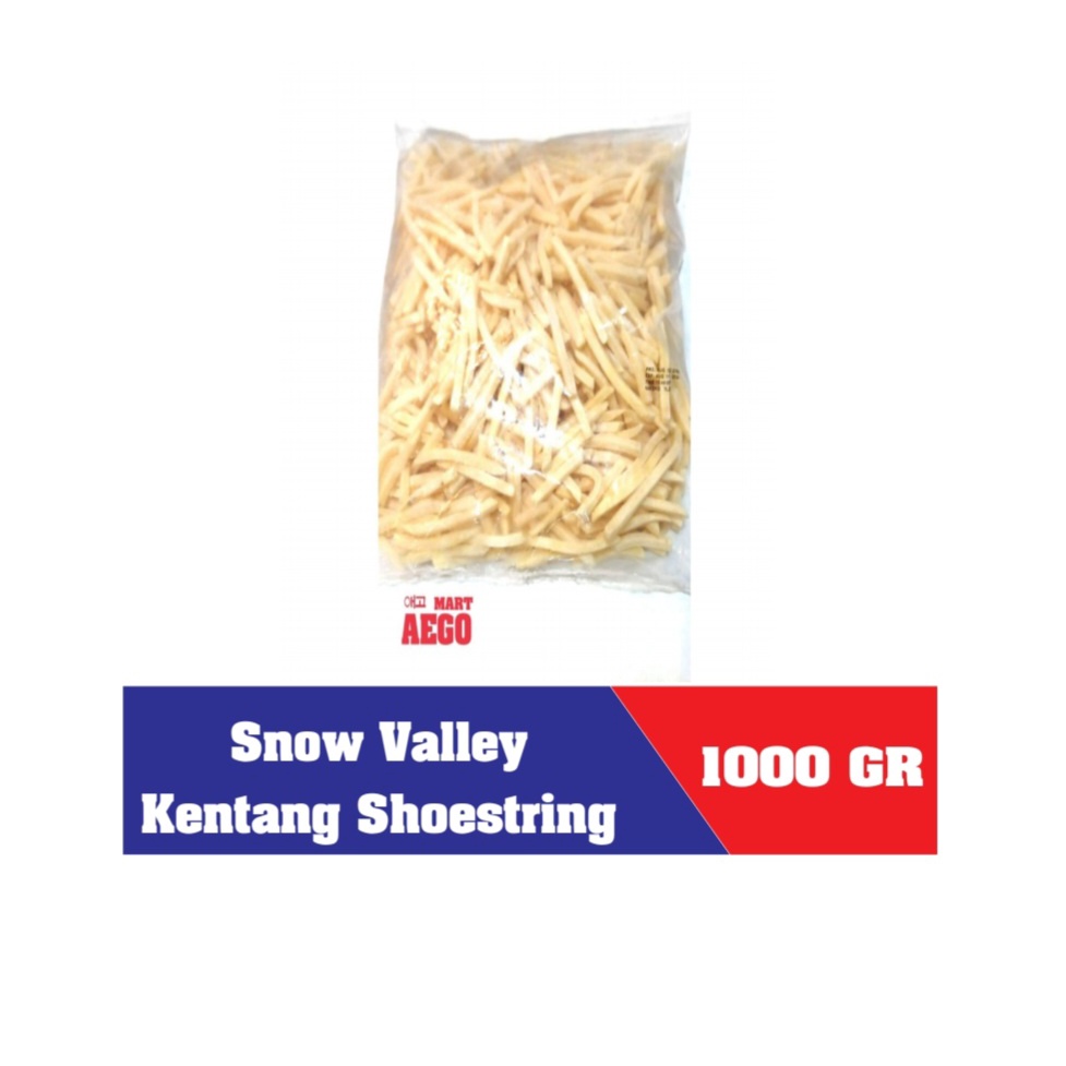Jual Snowvalley kentang goreng shoestring 1kg snow valley | Shopee ...