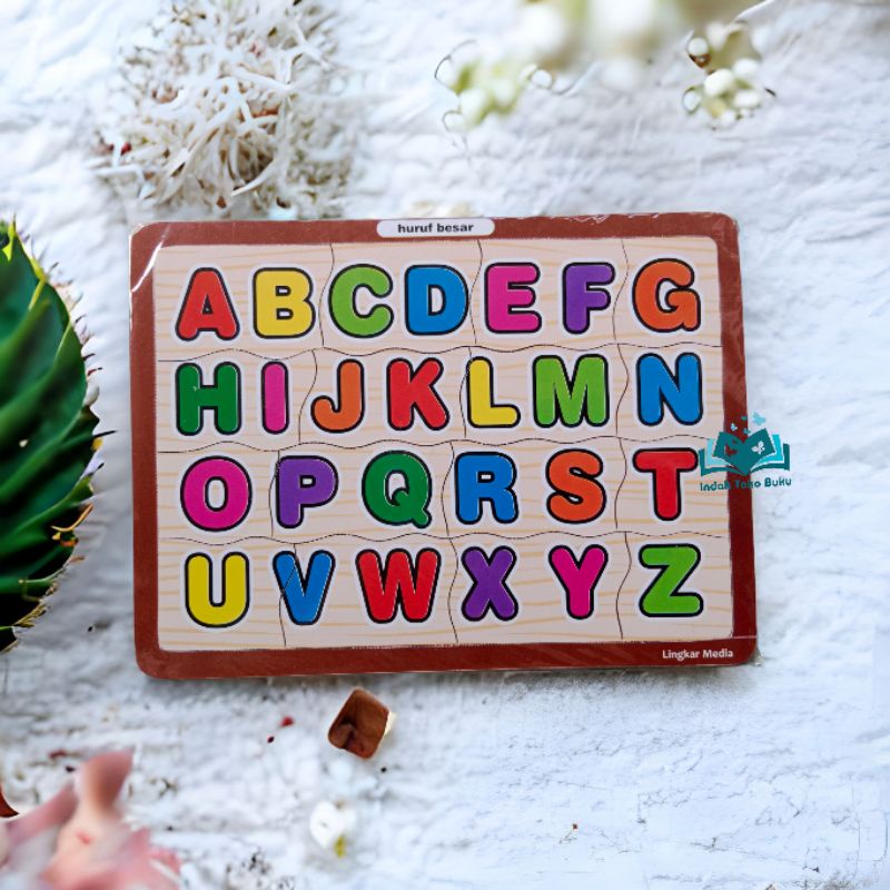 Jual Puzzle Pazel Kayu MDF Huruf Hijaiyah Angka 123 Abjad ABC Jigsaw ...