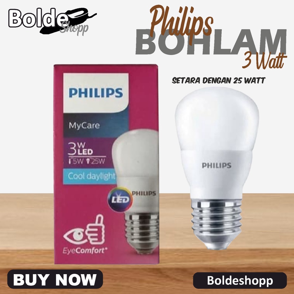 Jual Lampu LED Philips 3W Putih Bijian | Philips LEDBulb Essential 3W ...