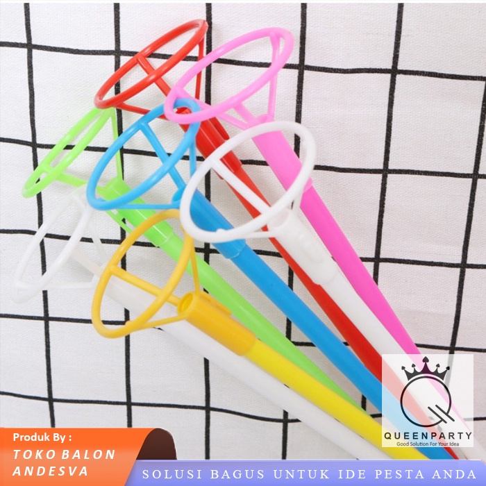 Jual isi 10 stik balon foil / Stick balon besar / stick and cup / stik ...