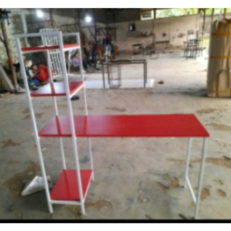 Jual meja kerja rak/meja kantor rak tingkat | Shopee Indonesia