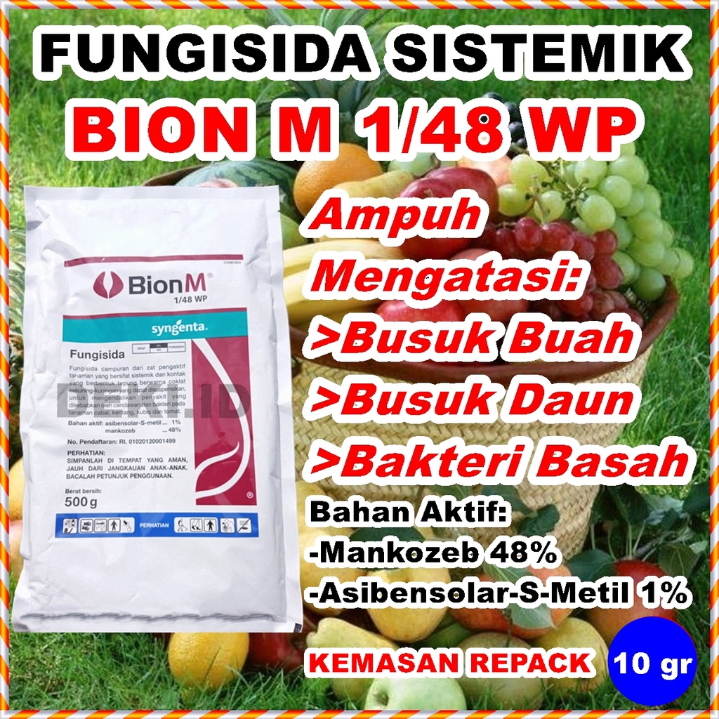 Jual Bion M 1 48 wp 10 gr Kemasan Repack Mankozeb Fungisida Sistemik ...